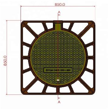 中国 溝のためのEN124 A15の溝カバーそしてフレームの粉のコーティングの地被植物 販売のため