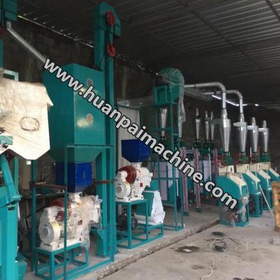 China turnkey project corn flour maize grits /flour/powder making machine for sale