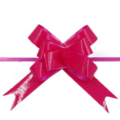 Cina l'alta corda lucida di tirata di 18mm piega lo spostamento rosso del fiore dell'involucro di regalo in vendita