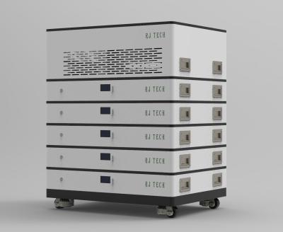 China RJ TECH 400Vac 3phase BESS lithium solar battery Deye 12Kw hybrid inverter for sale