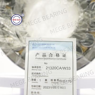 China 21320 Spherical Roller Ball Bearing 100x215x47mm For Electric Motors Industrial Machine for sale