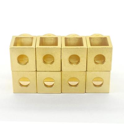 China Precision Brass Mechanical Parts 0.01mm - 0.005mm Tolerance Brass CNC Turned Parts for sale