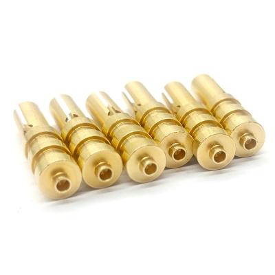 Cina Pin di messa a terra in rame su misura. Superficie acida in salamoia per applicazioni elettriche. in vendita