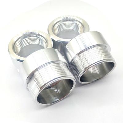 China CNC Machined Aluminum Threaded Adjustment Ring｜Precision 39×29mm Regulating Collar｜Custom Round Spacer Bushing for sale