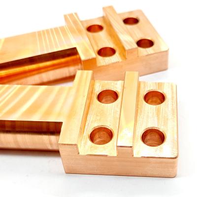 China Custom Precision CNC Machined Copper Terminal Block – High Conductivity Copper Connector for Industrial Applications for sale