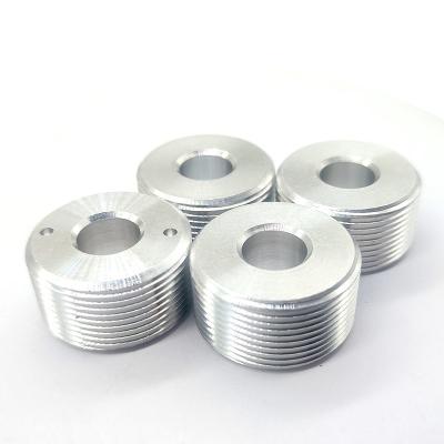 China CNC draaien aluminium koppelring met buitendraad Te koop