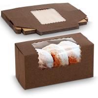 China Hand Length Handle Bump Process Cake Box for Western Snacks and Bakery Packaging for sale