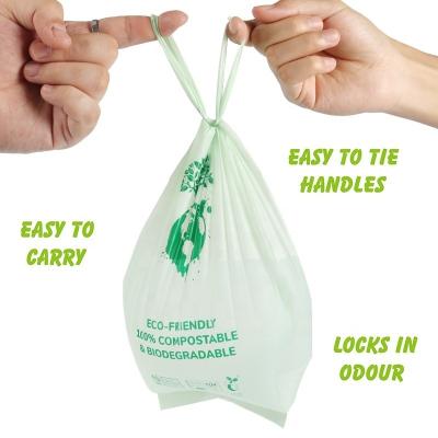 China Customized Logo Biodegradable Cornstarch PBAT PLA Bag for Pet Poop at Exhibition Hall for sale
