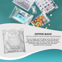 China Secure Zipper Closure Custom Logo Print Polybags for Suffocation Warning and Security for sale