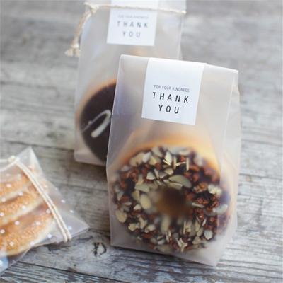 China Small Bakery Bread Packaging Bag with Window Moisture Proof Customized and Stand Up Pouch for sale