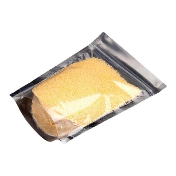 Quality Transparent Food Packaging PE Plastic Stand Up Pouch with Aseptic Logo for sale