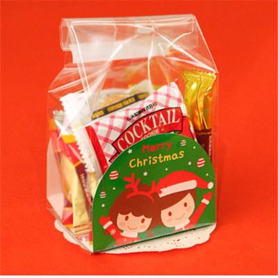 Cina Ordine personalizzato Busta di biscotti Diy fatta a mano per PE Bassa di pane tostato di colore di plastica per Natale in vendita