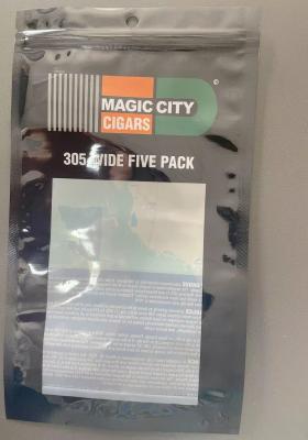 China 2023 Custom Logo Biodegradable Ziplock Bags for Moisturizing Cigar Storage Custom Order for sale