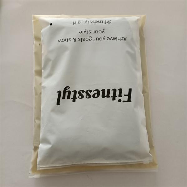Quality Sealing Handle Zipper Top Frosted Plastic Bag for Eco-Friendly Fabric Clothing for sale