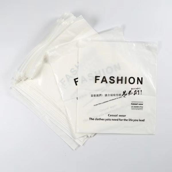 Quality Gravure Printed PE White Bottom Transparent Composite Non-Slip Plastic Bag with for sale