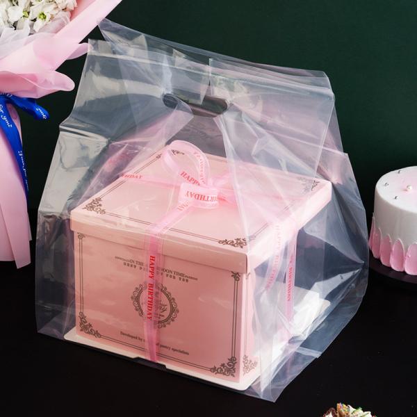 Quality Plastic Material Structure Custom Size Accepted Tote Bag for Salad Baking for sale