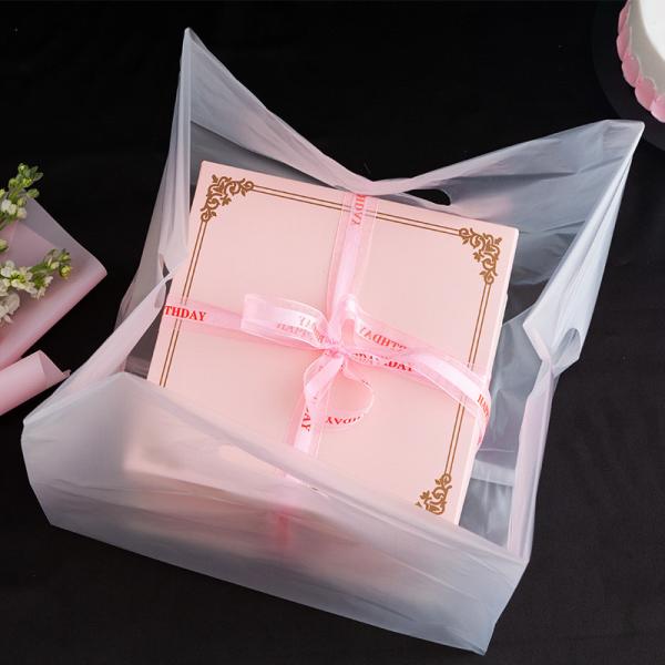 Quality Plastic Material Structure Custom Size Accepted Tote Bag for Salad Baking for sale