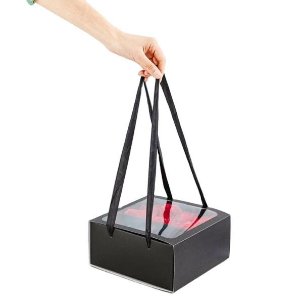 Quality Elegant Paper Packaging Boxes for Square Flower Bouquet Gift Elegant for sale