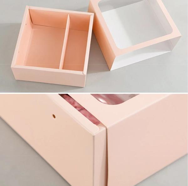 Quality Elegant Paper Packaging Boxes for Square Flower Bouquet Gift Elegant for sale