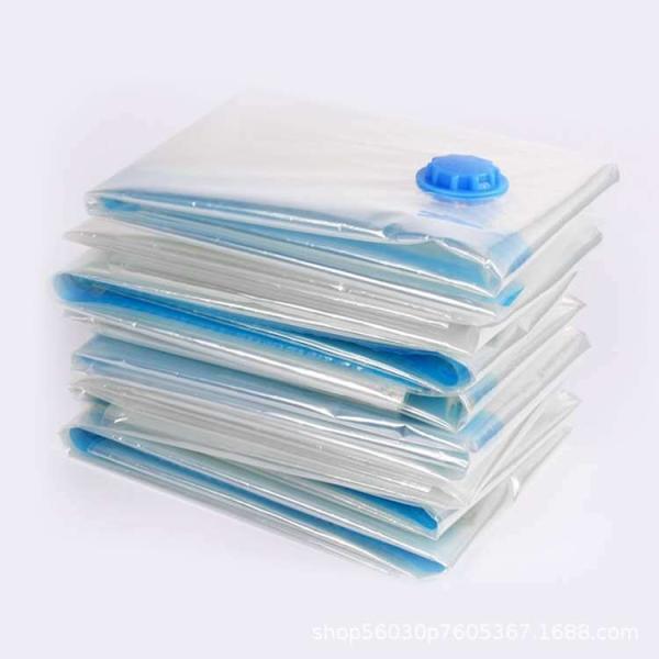 Quality PE Plastic Vacuum Compression Bag for Quilts Clothes and Travel Spot Air Suction Valve for sale