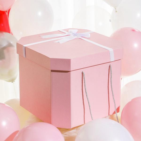 Quality Square Novelty Ribbon Birthday Gift Box Packing Box Paper Gift for Customized for sale