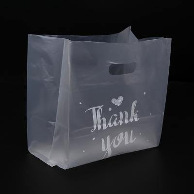 China Gepersonaliseerde Eco Friendly Tote Bag THANKYOU Plastic Shopping Bag met 50-200 micron Dikte Te koop
