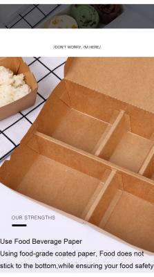 Cina Contenitore di carta artigianale stampato per cibo sushi confezioni giapponesi slim da portare via usa e getta in vendita