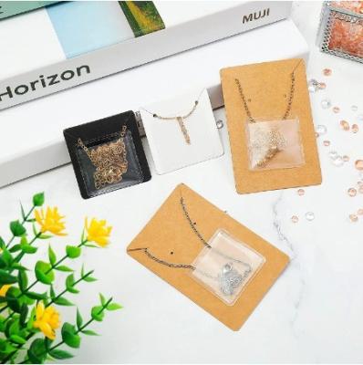 China Zelfklevend zegel Juwelen Display Card 2023 Custom Necklace Ohrring Card met logo Te koop