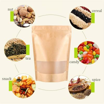 Cina Comodo sacchetto di carta kraft marrone con cerniera per facile movimentazione e stoccaggio in vendita