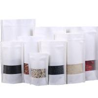 Quality Zipper Top Kraft Paper Food Packaging Bag with Self-supporting Design and PE for sale