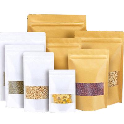 Cina Sacchetto di imballaggio alimentare in carta kraft con cerniera e materiale PE in vendita