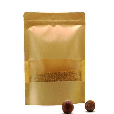 Cina Sacchetto di imballaggio alimentare in carta kraft con cerniera e materiale PE in vendita