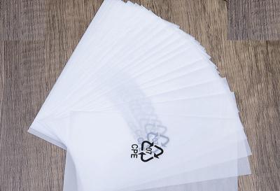 China 30-200 Espessura Saco de plástico CPE de manchas brancas personalizadas para embalagem e armazenamento eletrónico à venda