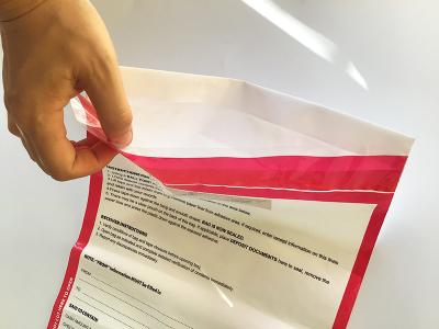 Cina ISO9001 Certificato Borsa di plastica per corriere di sicurezza in contanti per borsa di deposito in banca con valvola in vendita
