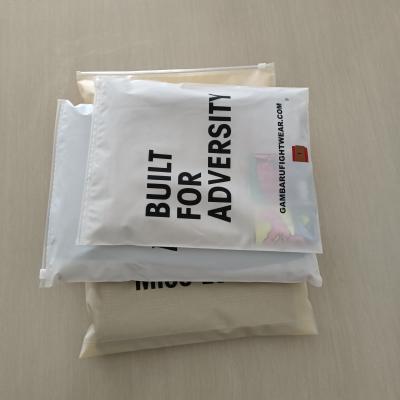 Cina Grave Printing Zipper Plastic Bag for Garment Packaging Logo personalizzato e impermeabile in vendita