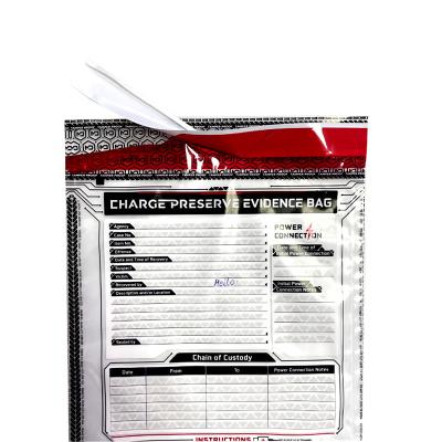 China Evidence Cash Bag Customized Color for Secure Tamper Evident Bank Pouch and Collectio for sale