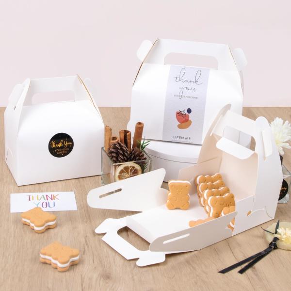 Quality Recyclable Disposable Bakery Takeaway Brown Kcraft Cake Box Cake Card Box with for sale