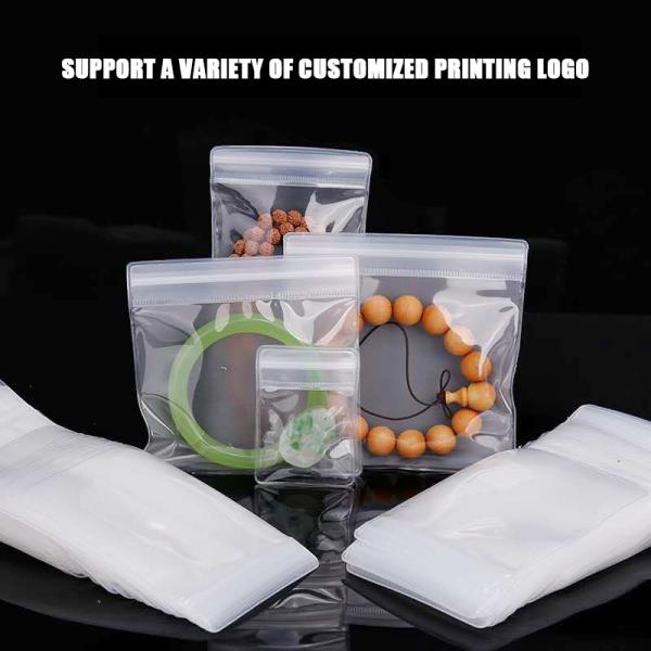 Quality Custom LDPE Plastic Zipper Bags for Biodegradable Self Sealing Jewelry Packaging for sale
