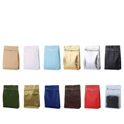 China Chegadas 8 sacos de café de papel alumínio lateral com válvula e fecho à venda