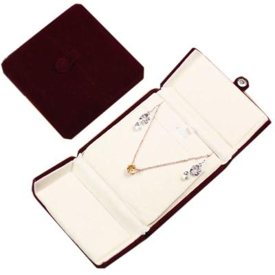 China special design luxury velvet jewellery box for sale
