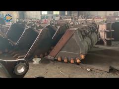 Equipamento pesado Anexo hidráulico para montagem de escavadeira Parte tamanho padrão Balde de escavação Balde de inclinação de movimentação de terra