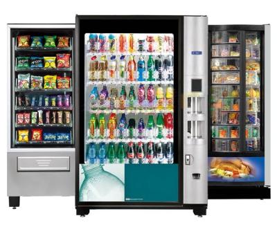 China Multi Using Smart Touch Screen Combo Snack Cool Drink And Coffee Vending Machine for sale