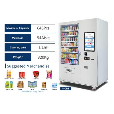 Cina 24 ore negozio self-service Combo vending machine per cibo e bevande snack vendita in vendita