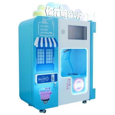 China Touch Screen Vending Machine Combo Sweet Floss Marshmallow Mall Cotton Candy Snack for sale