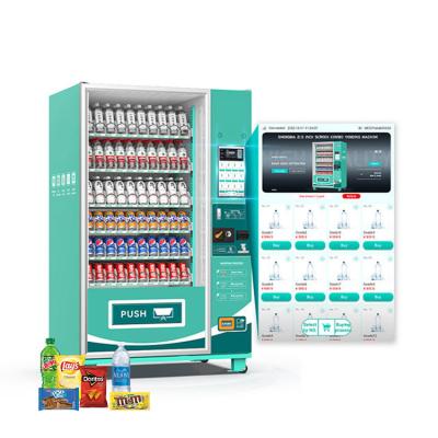 China Metal Touchscreen Vending Machine Paper Money / Coin / Scan / Customize Payment System for sale