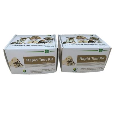 China Rabies virus (RBV) antibody rapid test kit to detect RBV antibodies in the serum of animals such as cats and dogs for sale