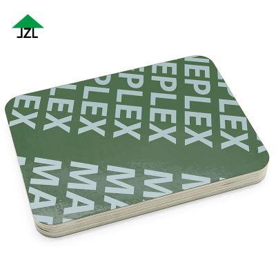 China Hot Sale PVC Building Materials 4x8 18mm Green Plastic Film-faced Plywood Core E0 Formaldehyde Emission Pine Poplar Black Film for sale