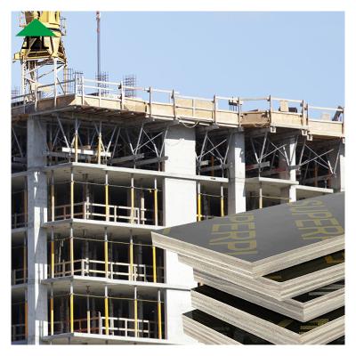 China Custom Hot Sale Black Film Faced Plywood China Building Formwork Poplar Whole Core Plywood for sale