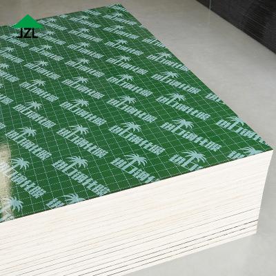 China Green PP Coated Film Faced Plywood Sheet 18mm Concrete Formwork Panel WBP Phenolic Glue Durable and Reusable for sale