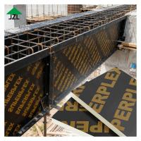 Quality JZL Anti-Deformation Vertical WBP Formwork Plywood Slats Core Phenolic Black 5mm for sale